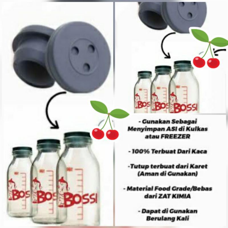 Jual botol asi kaca/botol kaca bossi | Shopee Indonesia