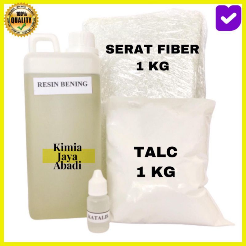 Jual PAKET Resin Bening ( RESIN BENING 1 KG + SERAT FIBER 1 KG ...