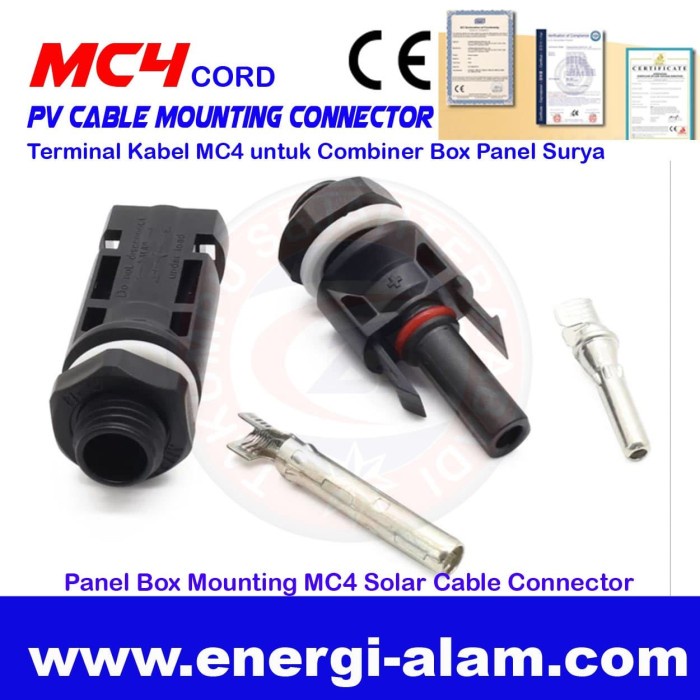 Jual dfs452S Mc4 Cord Terminal Kabel Panel Surya Konektor Mounting ...