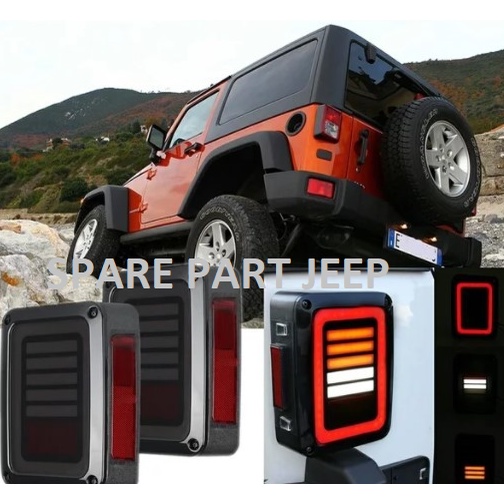 Jual Stop Lamp . Tail Light . Lampu Stop LED Jeep Wrangler Rubicon JK ...