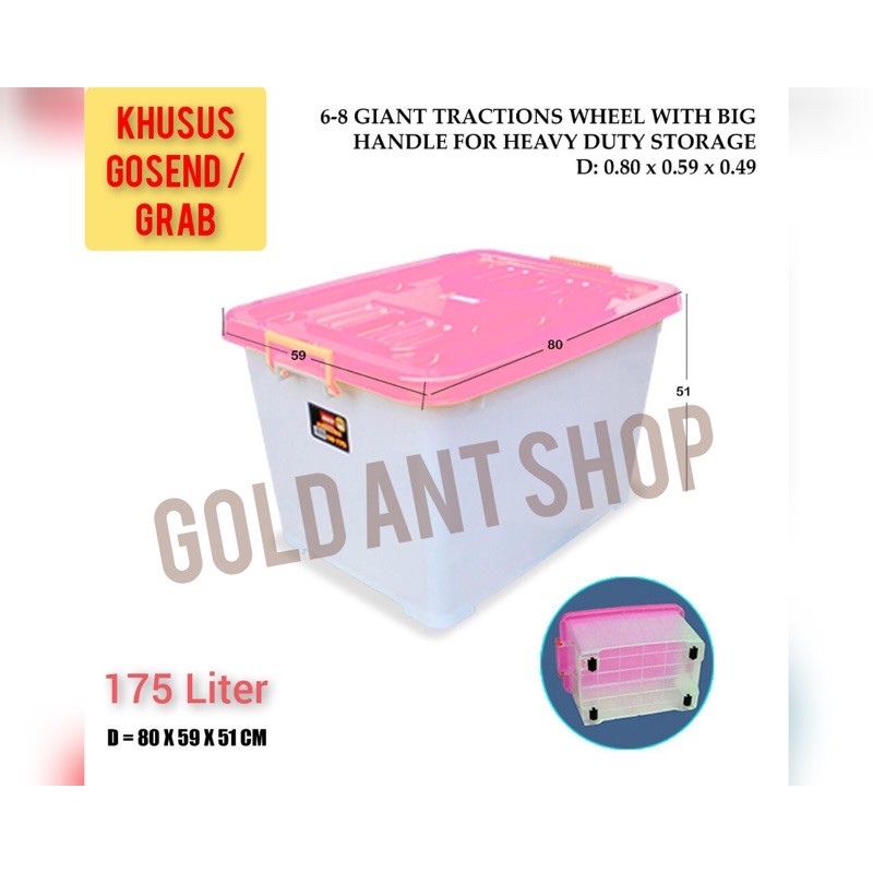 Jual Container Box Plastik SB 95 135 155 175 Liter Jumbo Roda ...