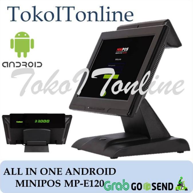 Jual Best Produk] Mesin Kasir Android Cafe Resto Minipos Mp-E120 Cash Register Android | Shopee ...