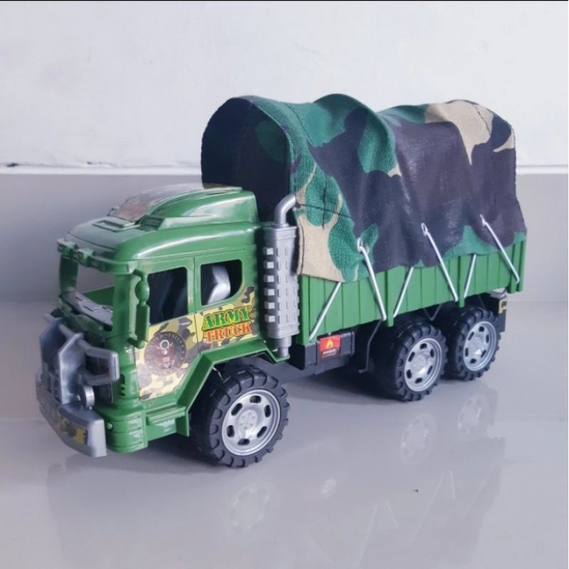 Jual Mainan Truk Tronton Militer - Mobil Truck Angkut Personil Army ...