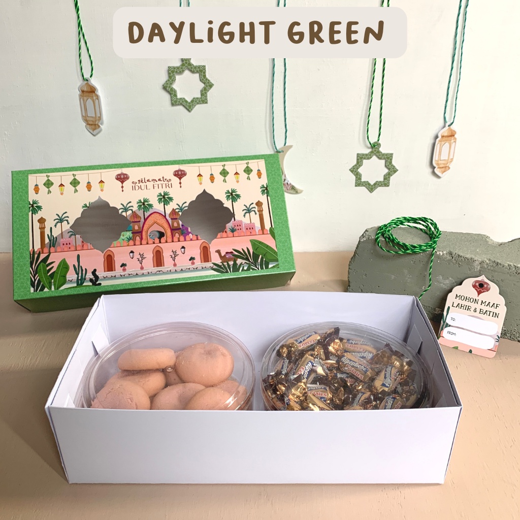 Jual Box Dus Kotak Kue Cookies Toples - Lebaran / Idul Fitri 25 x 12 x ...