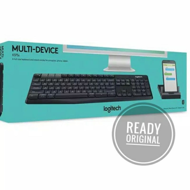 Jual LOGITECH K375S keyboard bluetooth original | Shopee Indonesia
