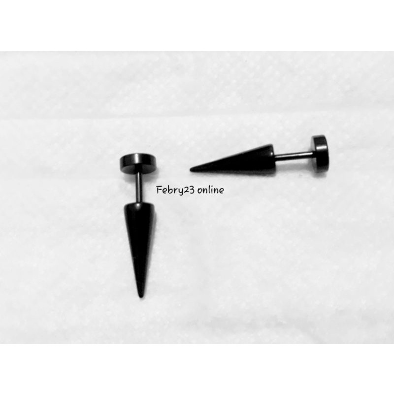 Jual 1 Pcs Anting Piercing Tindik Barbel Titanium Hitam Duri Pria ...
