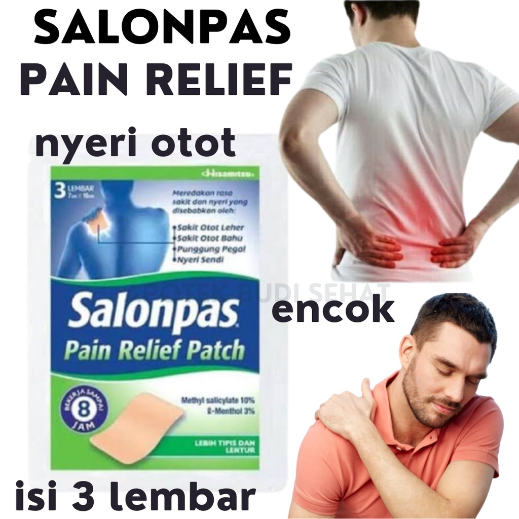 Jual Salonpas Pain Relief Patch isi 3 lembar Koyo Pereda Rasa Sakit ...