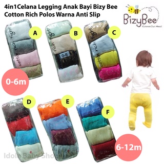 Jual Bizy Bee Celana Legging Anak Tutup Kaki Anti Slip Polos Warna ...