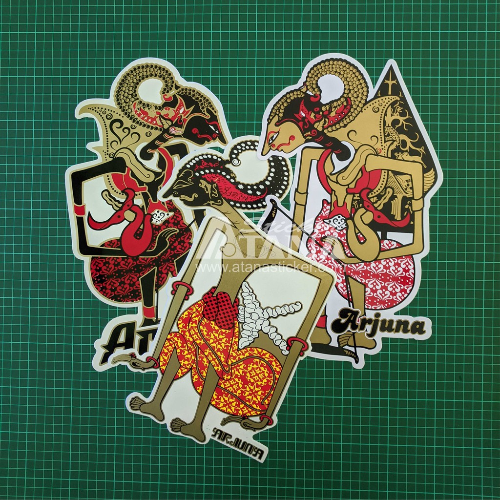 Jual Stiker Printing Sablon Jumbo Vinyl Wayang Arjuna Janaka Permadi ...