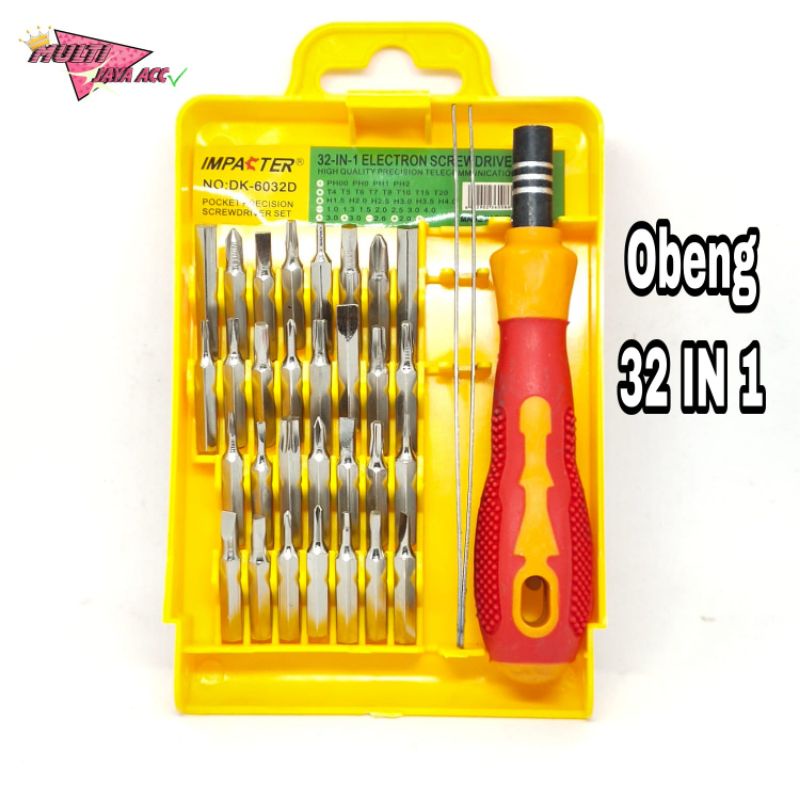 Jual Obeng 32 in 1 Reparasi Hp Jam Multifungsi Pinset Handphone Laptop | Shopee Indonesia