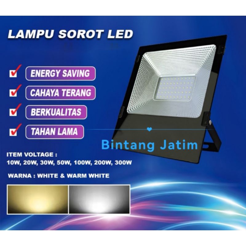 Jual Kap lampu sorot tipis led 10w outdoor tembak/ flood light/ kap sorot led | Shopee Indonesia