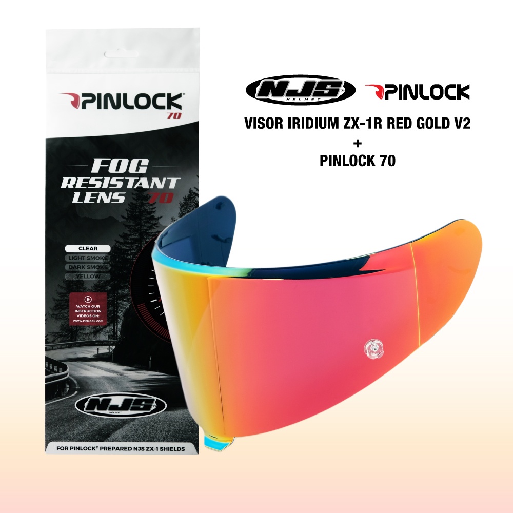 Jual [BUNDLING] ORIGINAL VISOR IRIDIUM V2 NJS ZX-1R + PINLOCK ORIGINAL ...