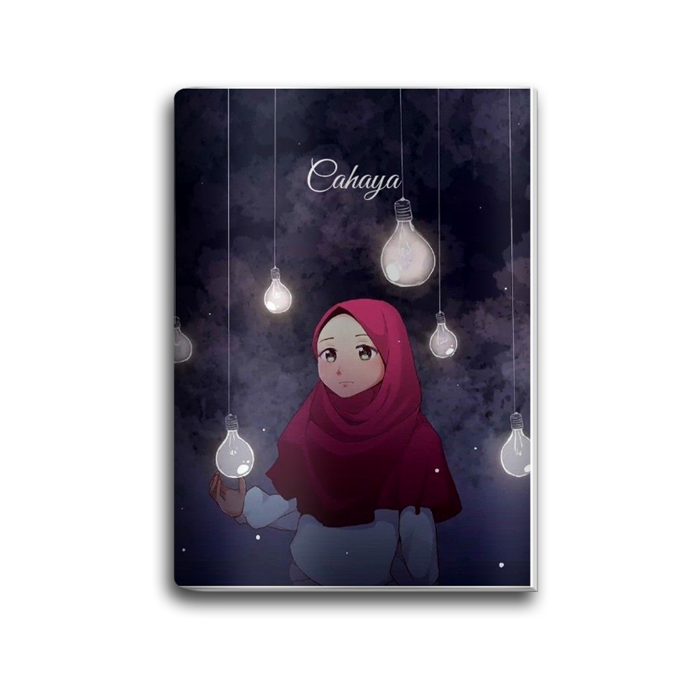 Jual Notebook Muslim Hijab Buku Catatan Hijaber Muslimah Bergaris ...