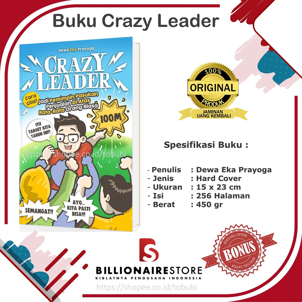 Jual Buku Dewa Eka Prayoga Crazy Leader Bisnis | Shopee Indonesia