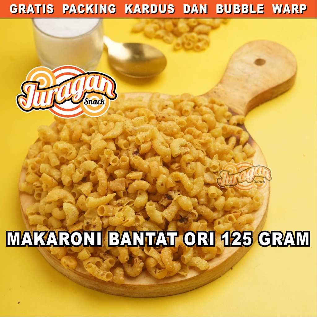 Jual MAKARONI BANTAT ASIN 125 gram snack kiloan makanan ringan jajanan ...