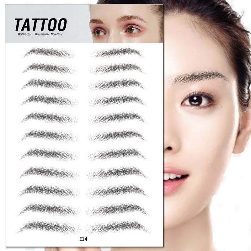 Jual Tato Alis Eyebrow Tattoo Alis Waterproof Eyebrow Sticker Alis 4D ...