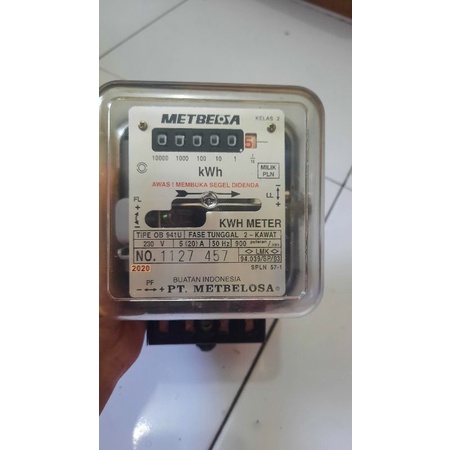 Jual New kwh meter 1 fasa merk metbelosa 5/20 A + surat tera Best Seller | Shopee Indonesia