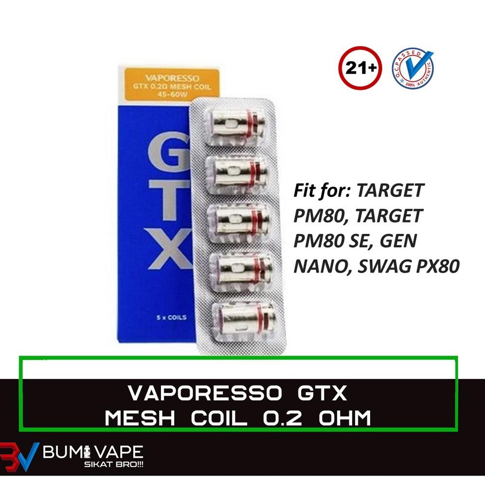 Jual [PROMO EYE61] COIL GTX 0.2 MESH ORIGINAL - OCC SWAG PX80 / GTX GO ...