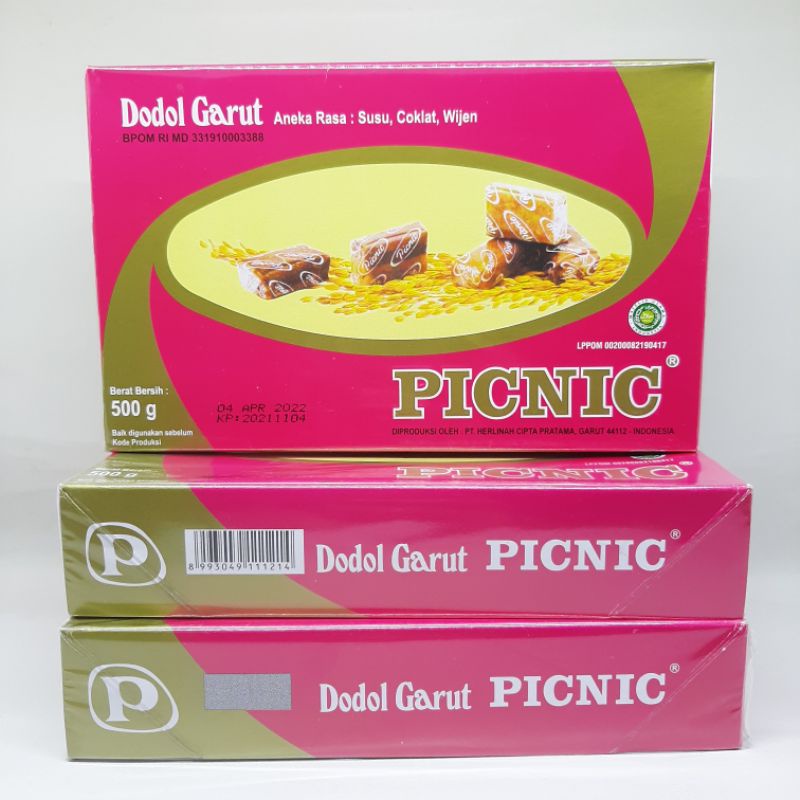 Jual Dodol Garut Picnic / Dodol Susu / Dodol Coklat / Dodol Wijen | Shopee Indonesia