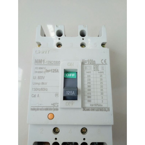 Jual Chint MCCB NM1 125C 125A Moulded Case Circuit Breaker | Shopee Indonesia
