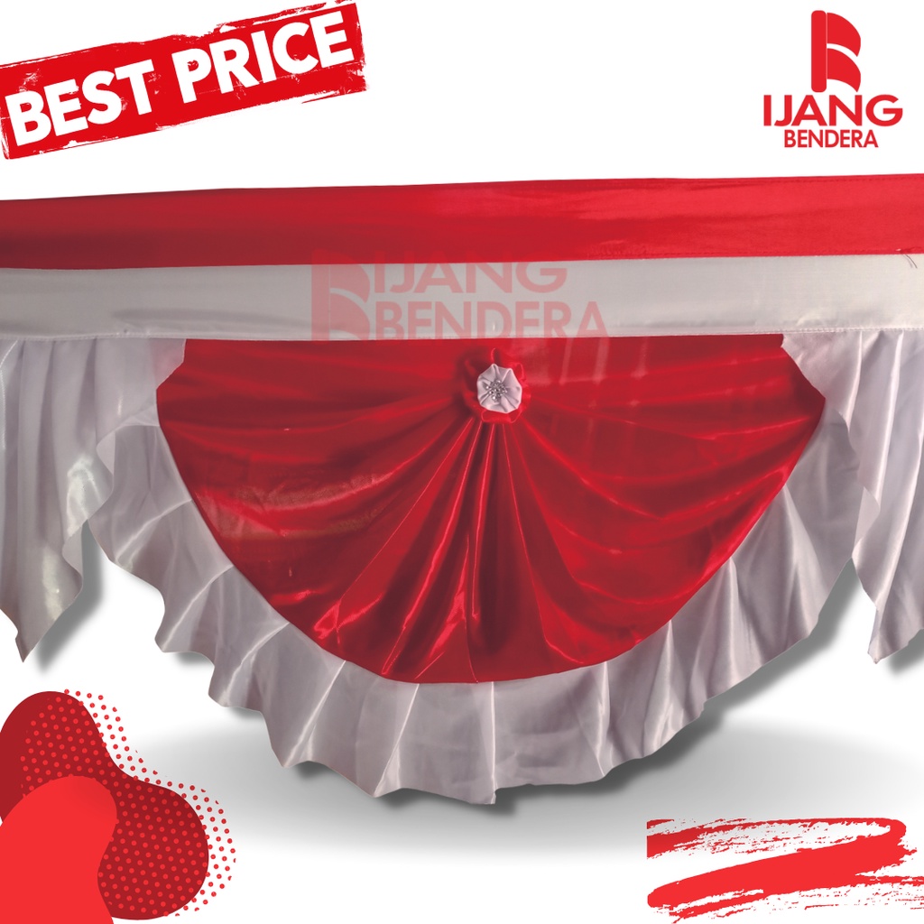 Jual BACKGROUND YKS Merah 10 Gelombang - 5 Gelombang - Bekron Merah Putih - Umbul umbul | Shopee ...
