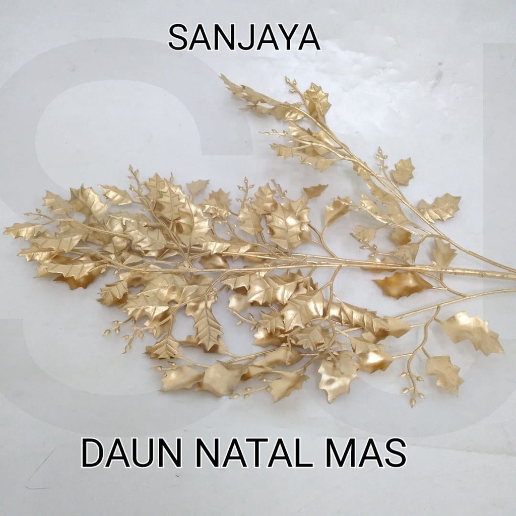 Jual HIASAN DAUN GOLD / DAUN PALSU EMAS / DAUN HIAS PLASTIK MAS / DAUN ...