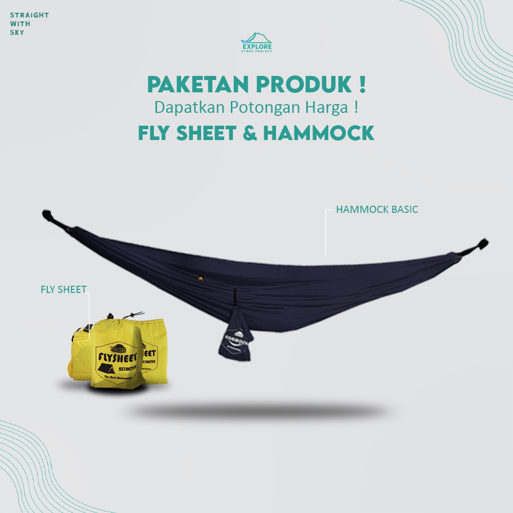 Jual EXPLORE STORE PROJECT || PAKET HEMAT HAMMOCK BASIC KASUR GANTUNG ...