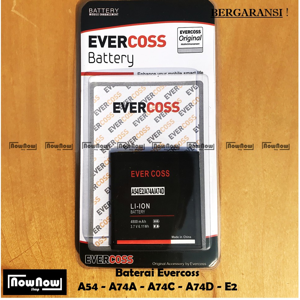 Jual Baterai Evercoss A54 A74A A74C A74D E2 Original Double Power Batre Battery HP Cross ...