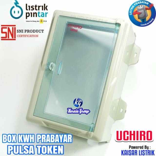 Jual Box Meteran listrik KWH Pulsa Token Bahan Mika Berkualitas Tutup ...