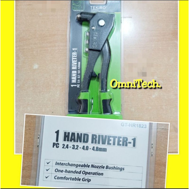Jual Hand Tang Rivet Rifet Ripet Riveter Tangan Tekiro GT-HR1823 Japan ...