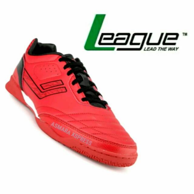Jual League Original Legas Meister LA Sepatu Olahraga Futsal - Red Cyan ...