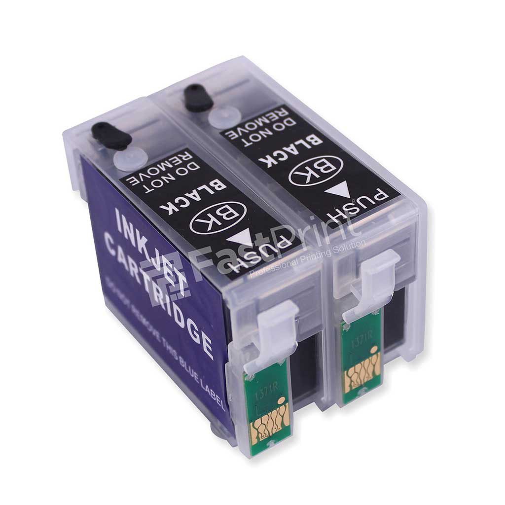 Jual Epson K100 K200 K300 cartridge T137 T1371 - Hitam Refill | Shopee Indonesia