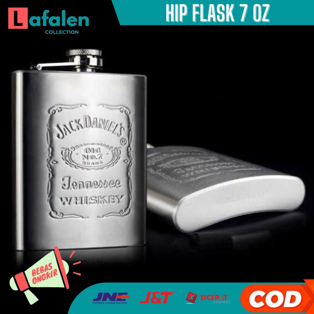 Jual Botol Minum Bir Wisky Alkohol Retro Hip Flask Whiskey Stainless 7 ...