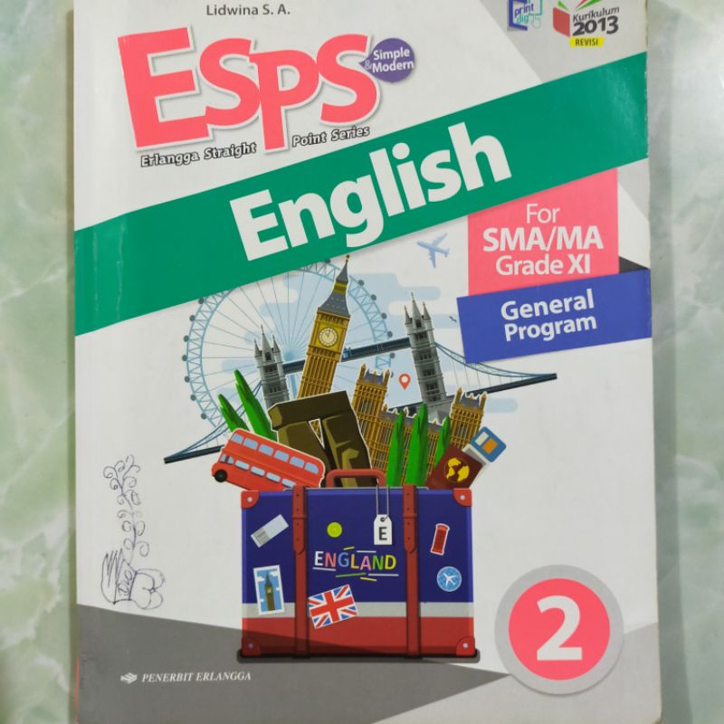 Jual Buku bekas original : ESPS English for SMA/MA Grade XI General Program revisi by erlangga ...
