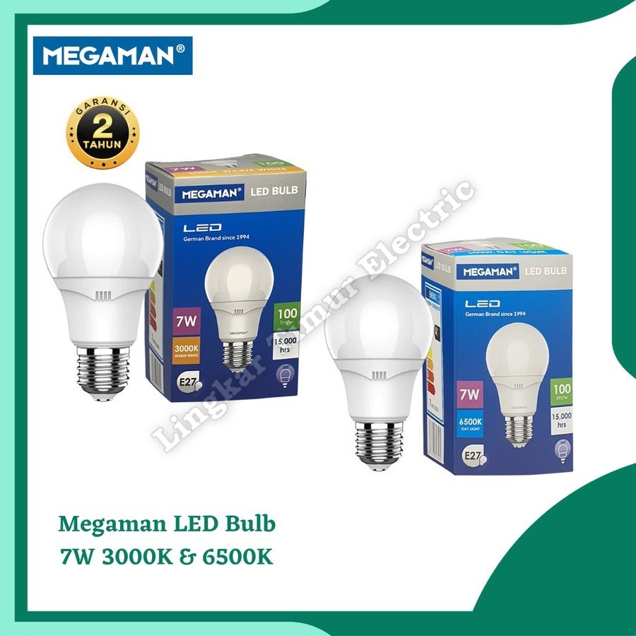 Jual Lampu LED MEGAMAN LED A-BULB 7 Watt 7W Daylight Lampu Bohlam Putih - Kuning | Shopee Indonesia