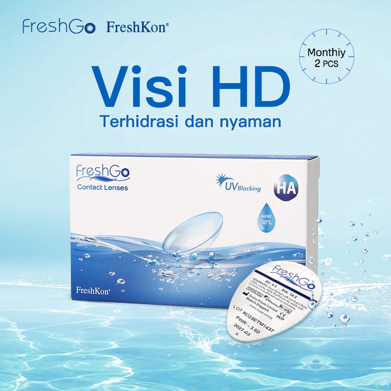 Jual Freshgo-freshkon Softlens minus (-1.00 s/d -6.50), lensa soflen aman dan nyaman merek kelas ...