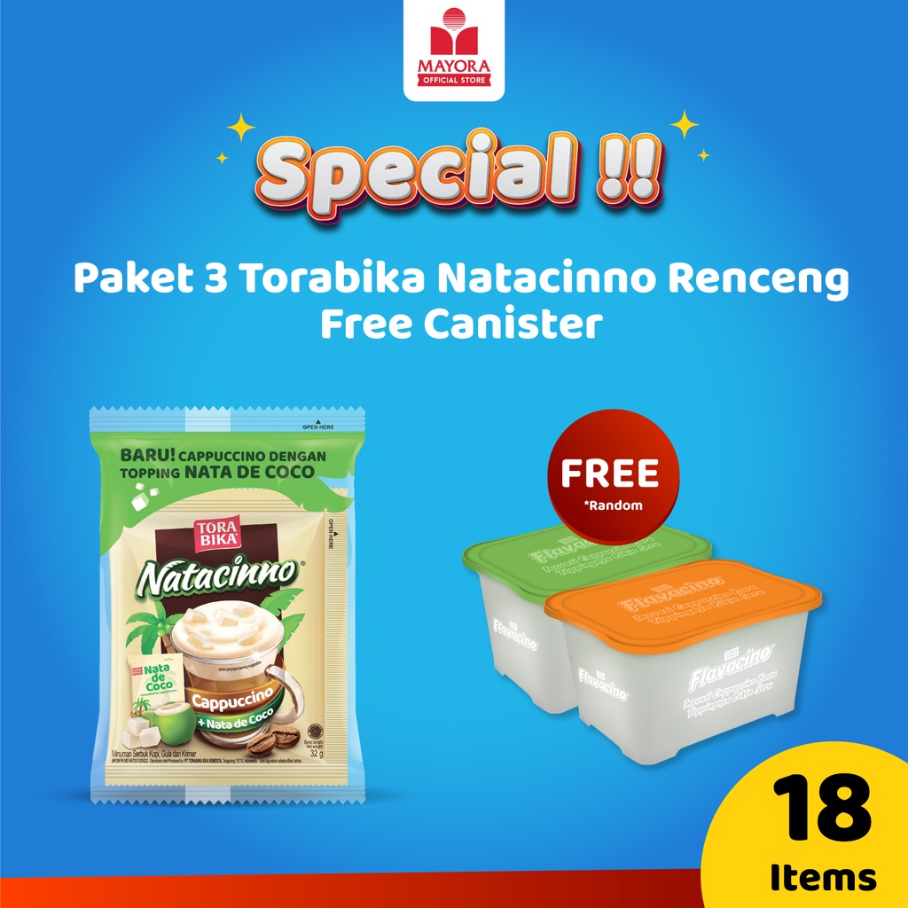 Jual Paket 3 Torabika Natacinno Renceng Free Canister | Shopee Indonesia