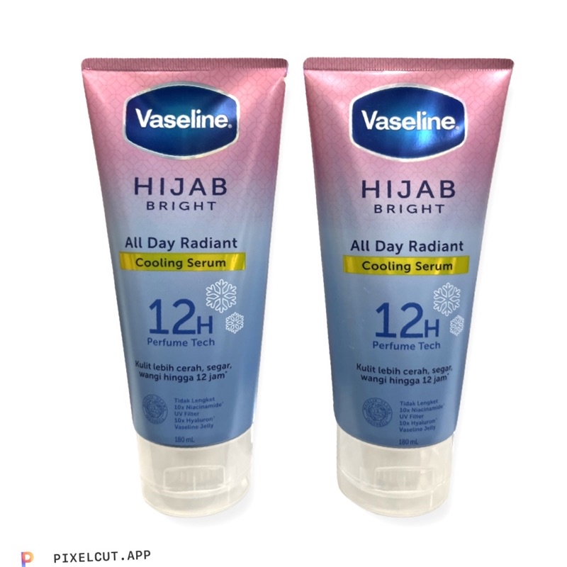 Jual VASELINE HIJAB BRIGHT ALL DAY RADIANCE COOLING SERUM 180 ML ...