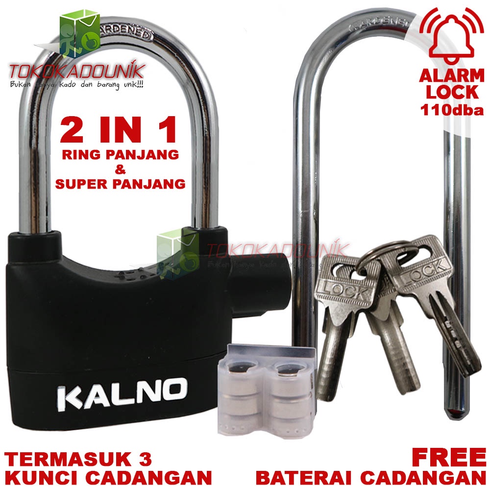 Jual GEMBOK ALARM ANTI MALING MULTIFUNGSI | Shopee Indonesia