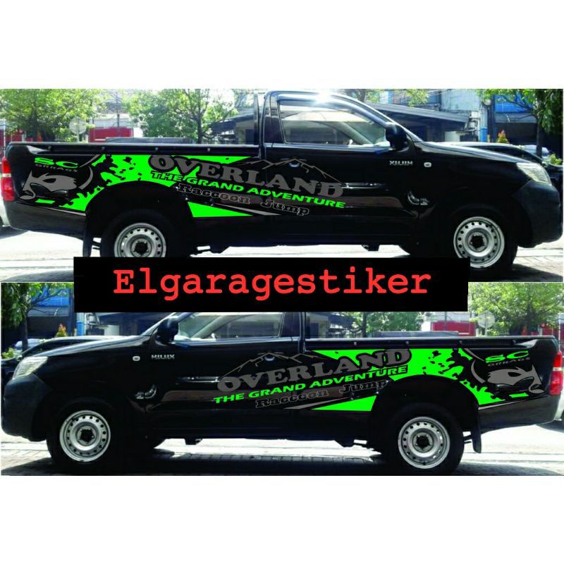 Jual STIKER STICKER MOBIL HILUX SINGLE CABIN STIKER CUTTING OVERLAND ...