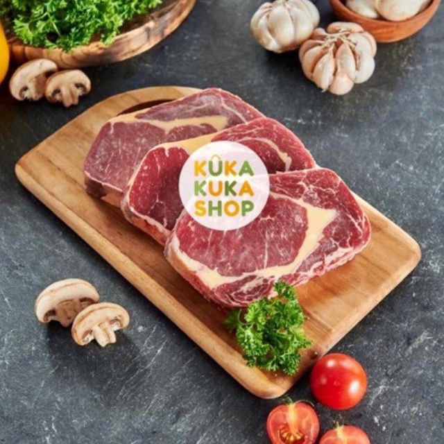 Jual Daging Sapi Beef Steak AUST Ribeye / Cuberoll Grade A 1kg | Shopee ...