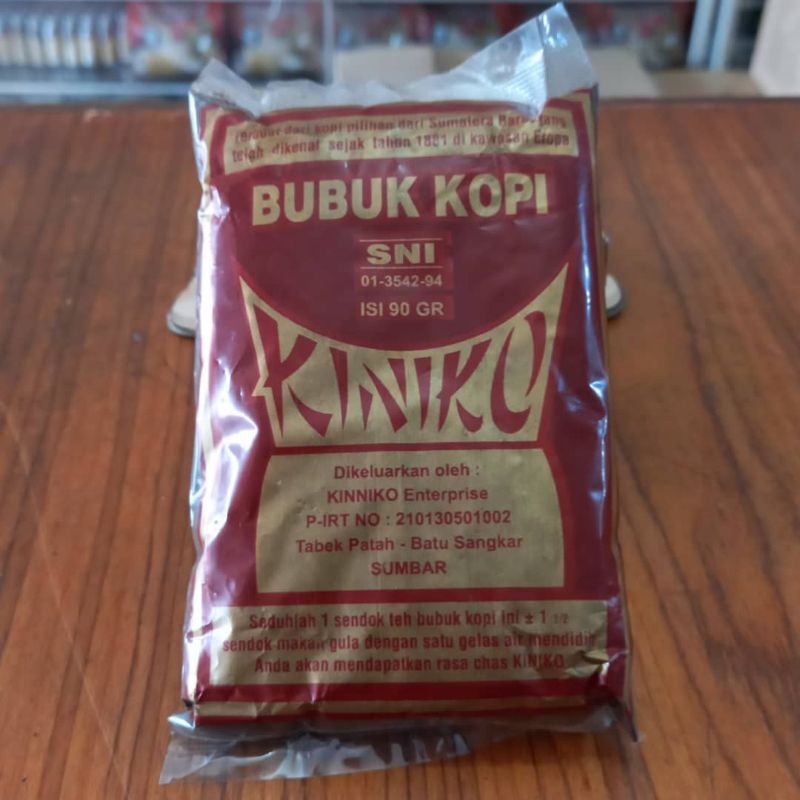 Jual Bubuk Kopi Robusta KINIKO KINNIKO Tabek Patah Batu Sangkar 90 Gram | Shopee Indonesia