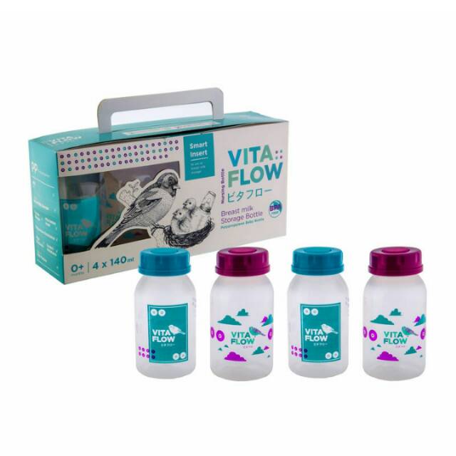 Jual Vita Flow Botol Asi - 140ml - 4botol | Shopee Indonesia