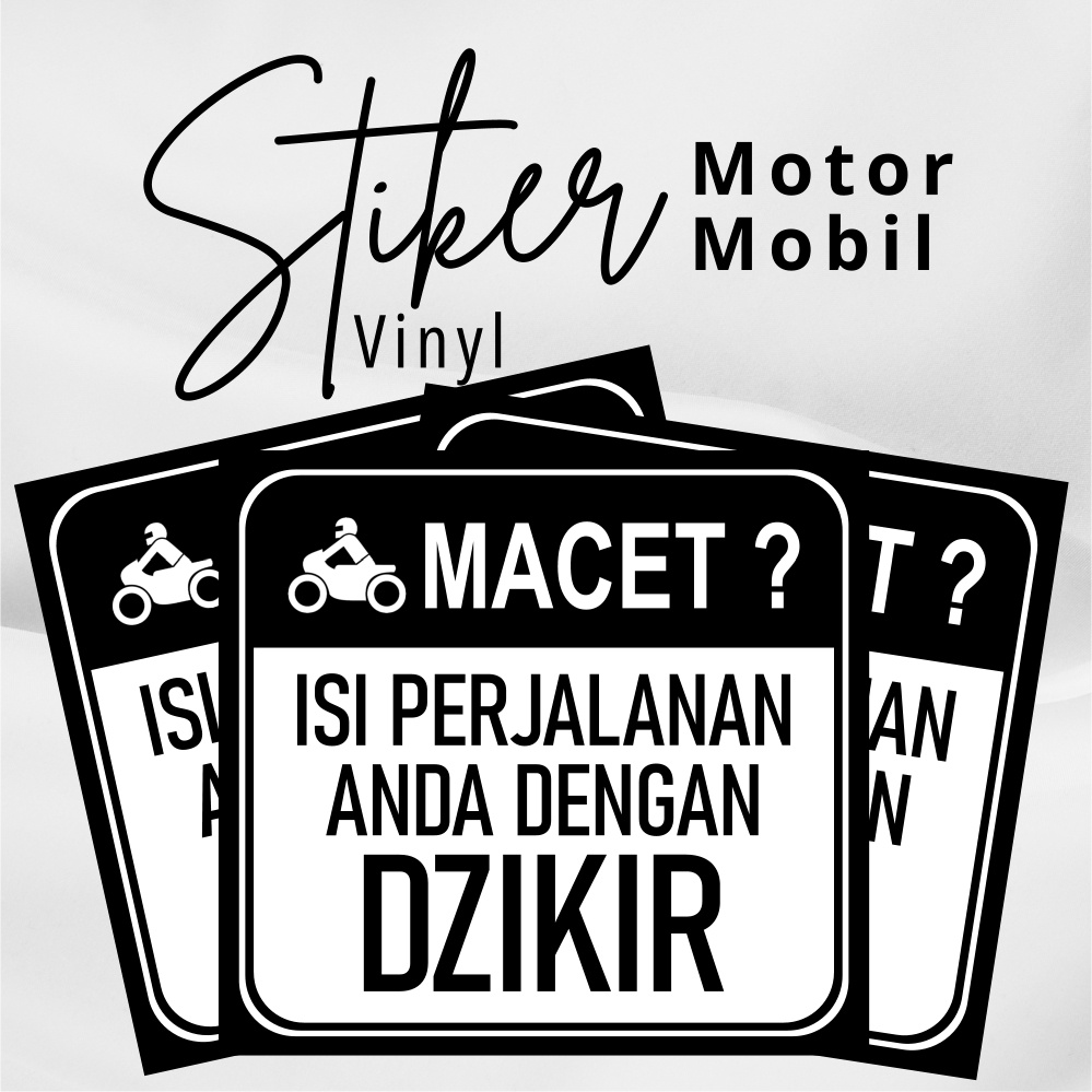 Jual Stiker Islam Dakwah Tulisan Macet - Isi Perjalanan Anda Dengan ...