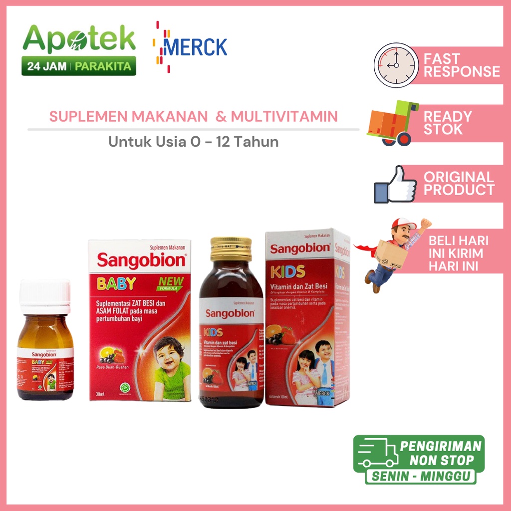 Jual Sangobion Kids/ Drops Untuk Memenuhi Kebutuhan Vitamin dan MIneral ...