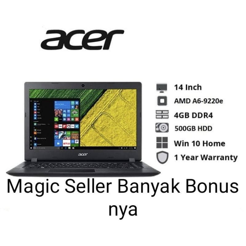 Jual Laptop Acer A314 - 41 AMD A6 - 9220E Ram 4GB HDD 500GB Windows 10 ...