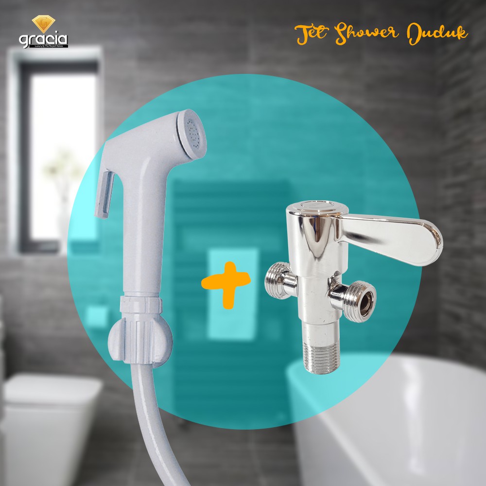Jual Jet Shower Kloset Toilet Closet Cebok WC Semprotan Duduk/Jongkok Kamar Mandi HARGA ...