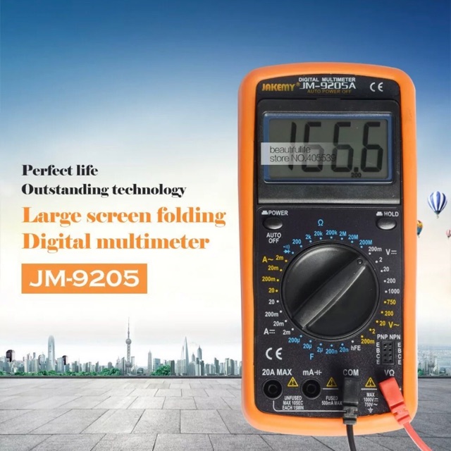 Jual JAKEMY JM-9205A Digital MultiMeter Multi Tester Handheld Lcd ...