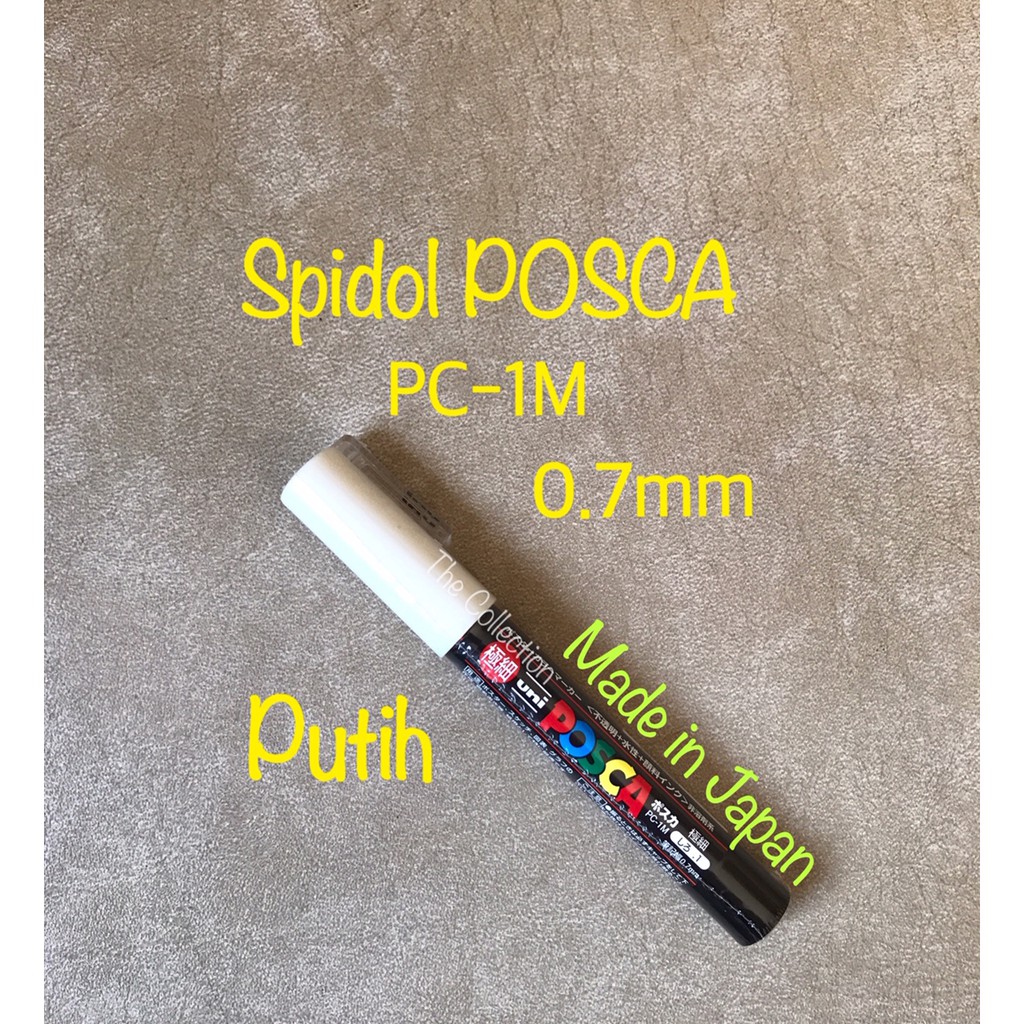 Jual Spidol Posca PUTIH 0.7mm PUTIH PC-1M Spidol POSCA Marker Pen UNI ...
