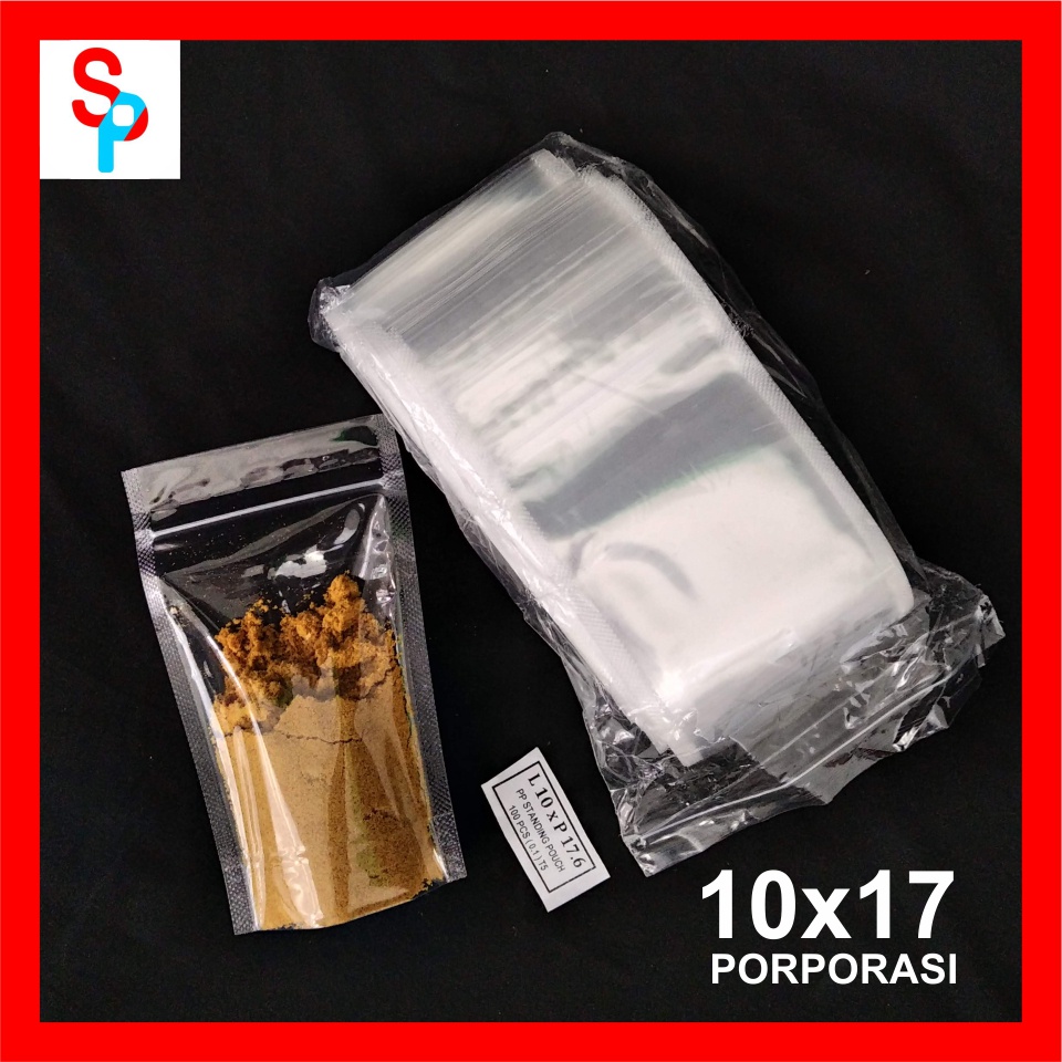 Jual KEMASAN PUDOT / STANDING POUCH PP 10X17 seal tipi/porporasi Isi ...